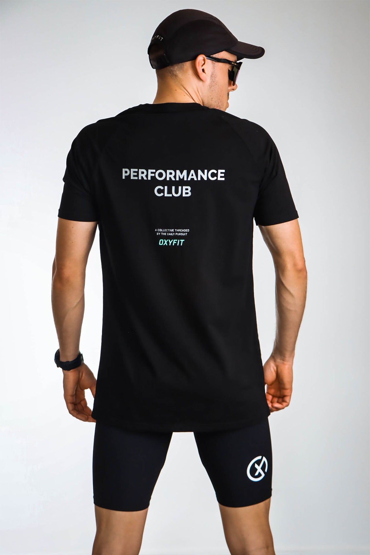 Oxyfit Performance Club Black Running Tshirt