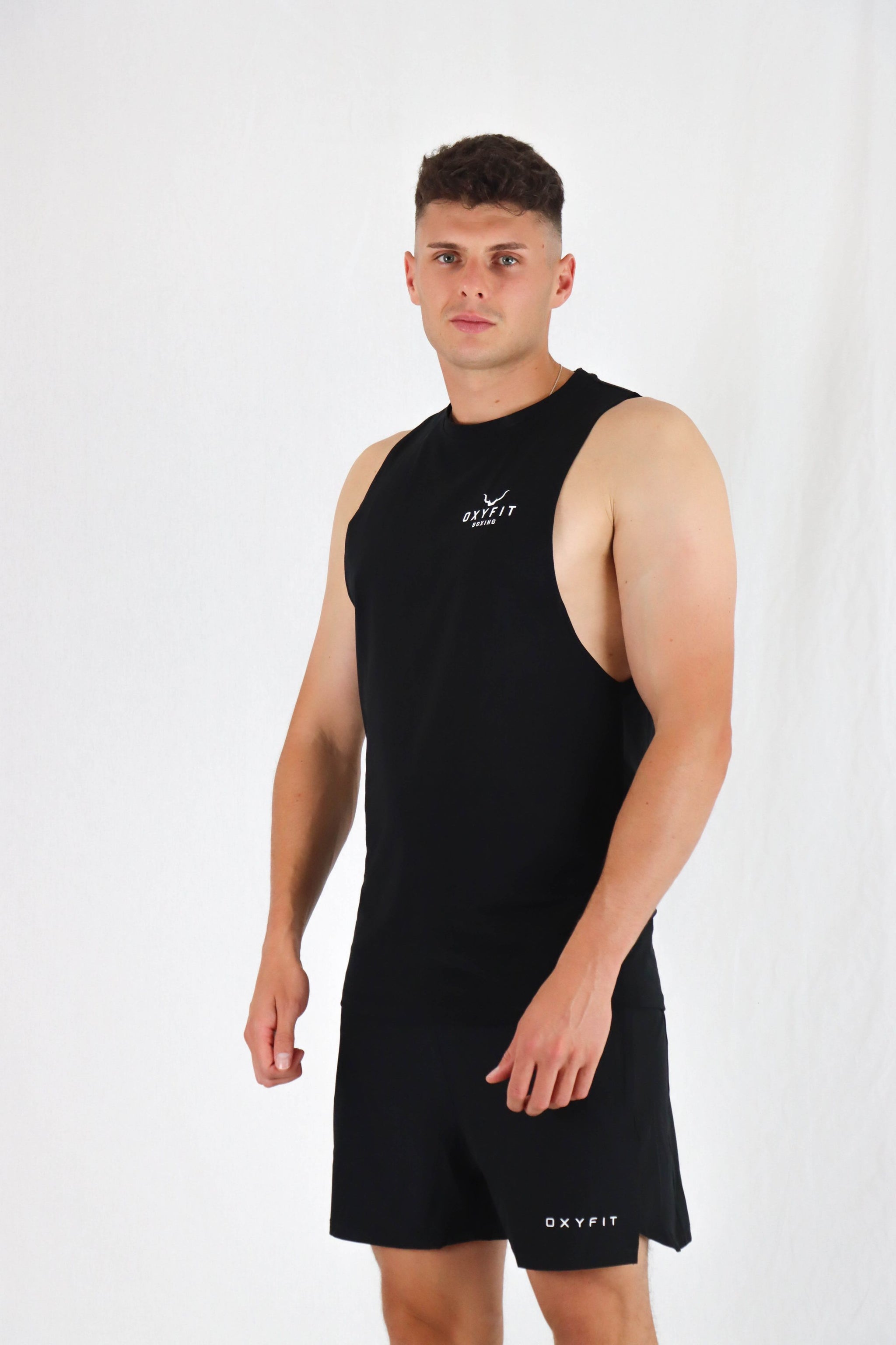 Oxyfit Mens Mercenary Boxing Tank | True Black