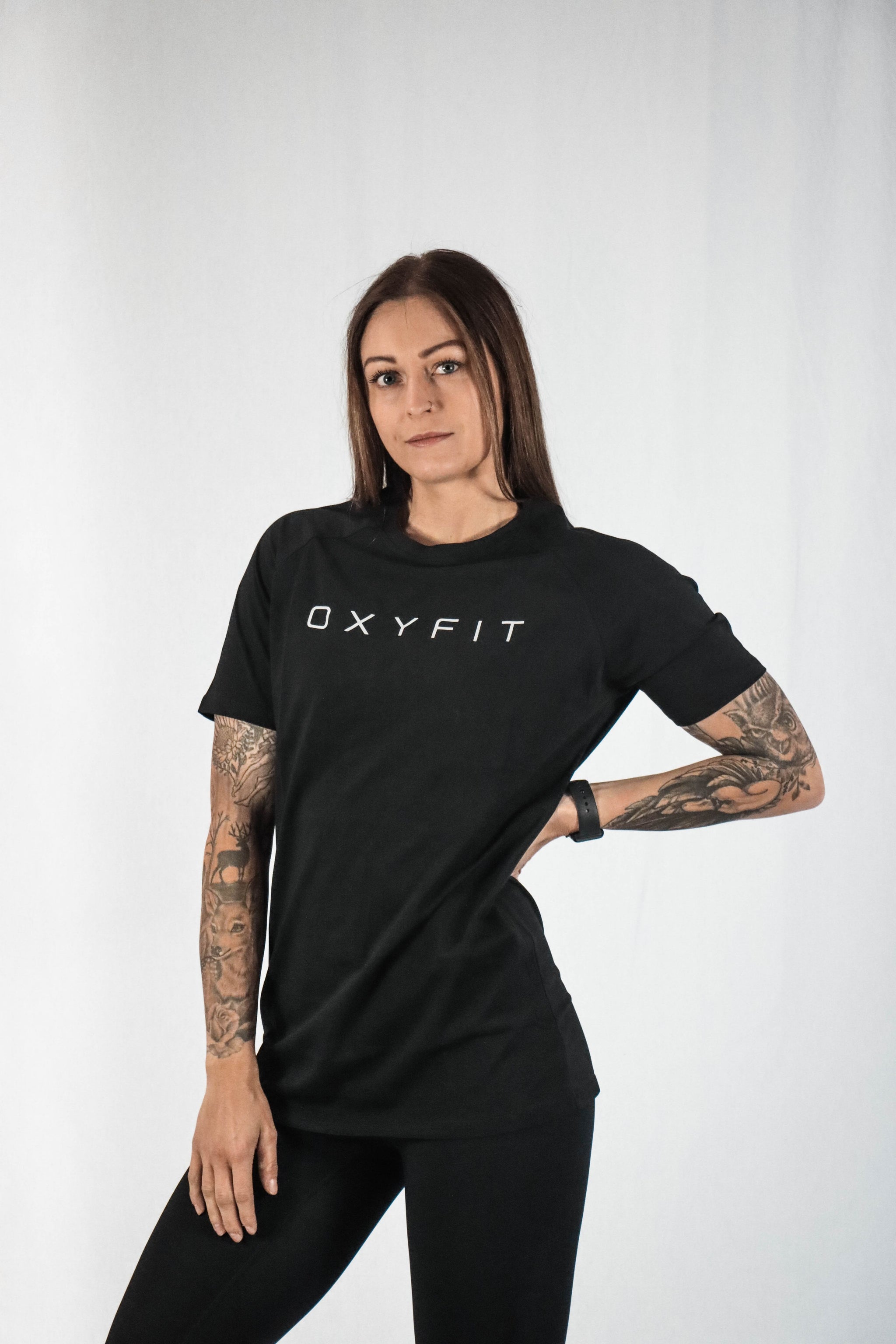 Oxyfit Womens Icon Gym T-Shirt | Black